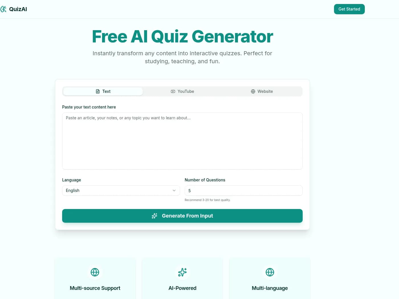 AI Quiz Creator