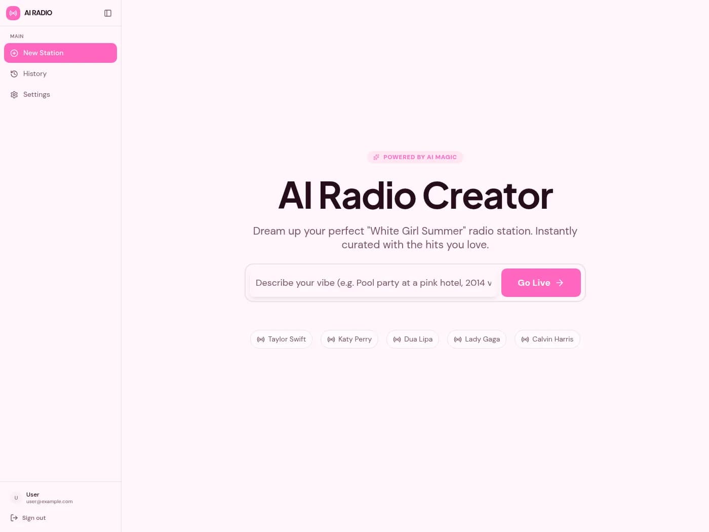 AI Radio Creator