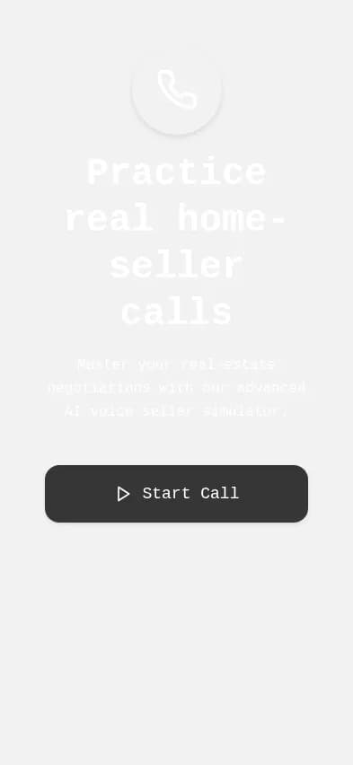 AI Real Estate Roleplay