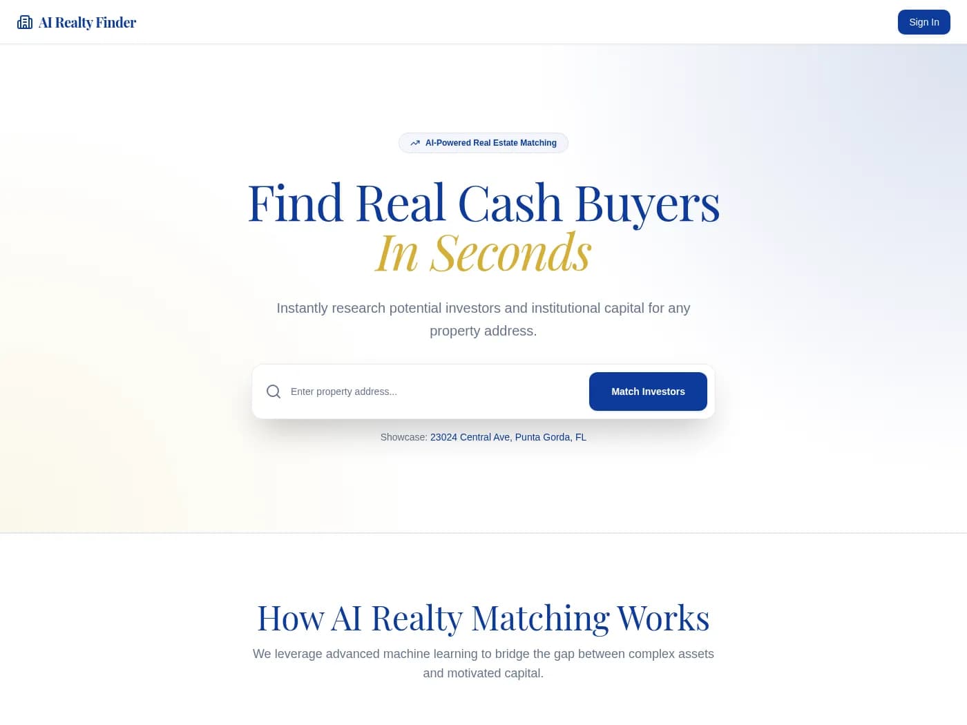 AI Real Estate Finder