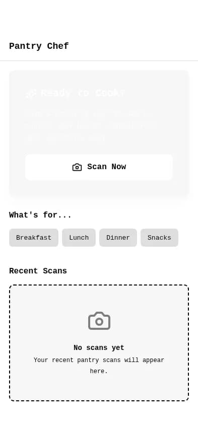 Smart Pantry Chef