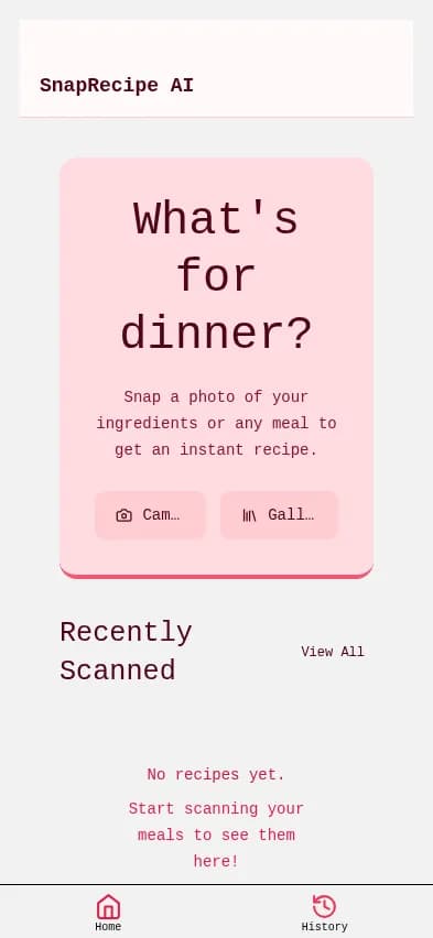 SnapRecipe AI