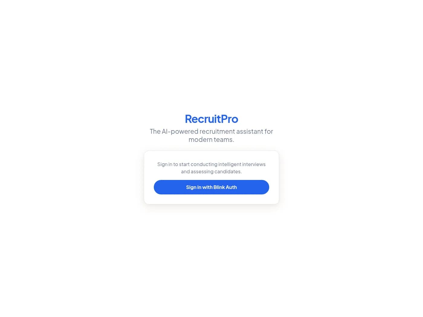AI RecruitPro Assistant