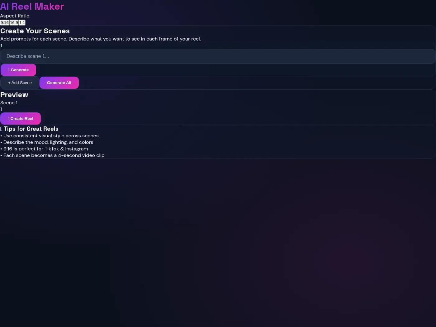 AI Reel Maker