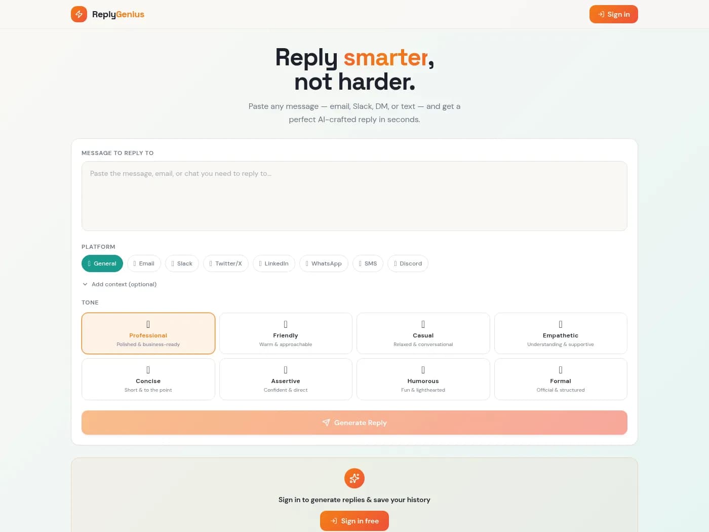Reply Genius AI Assistant