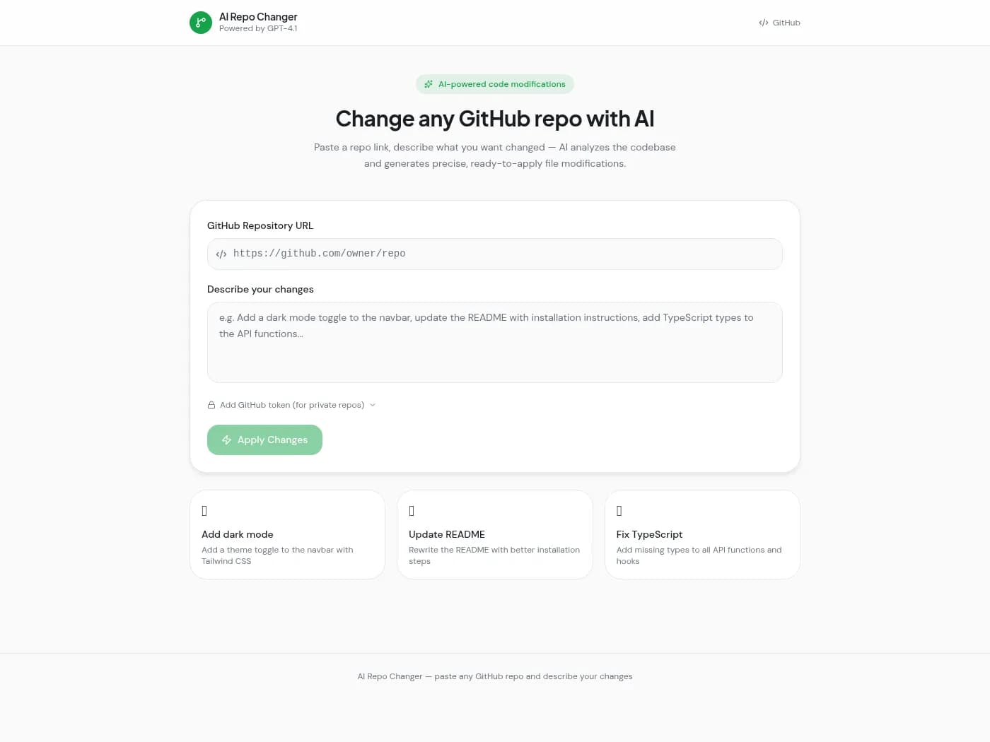 AI Repo Changer