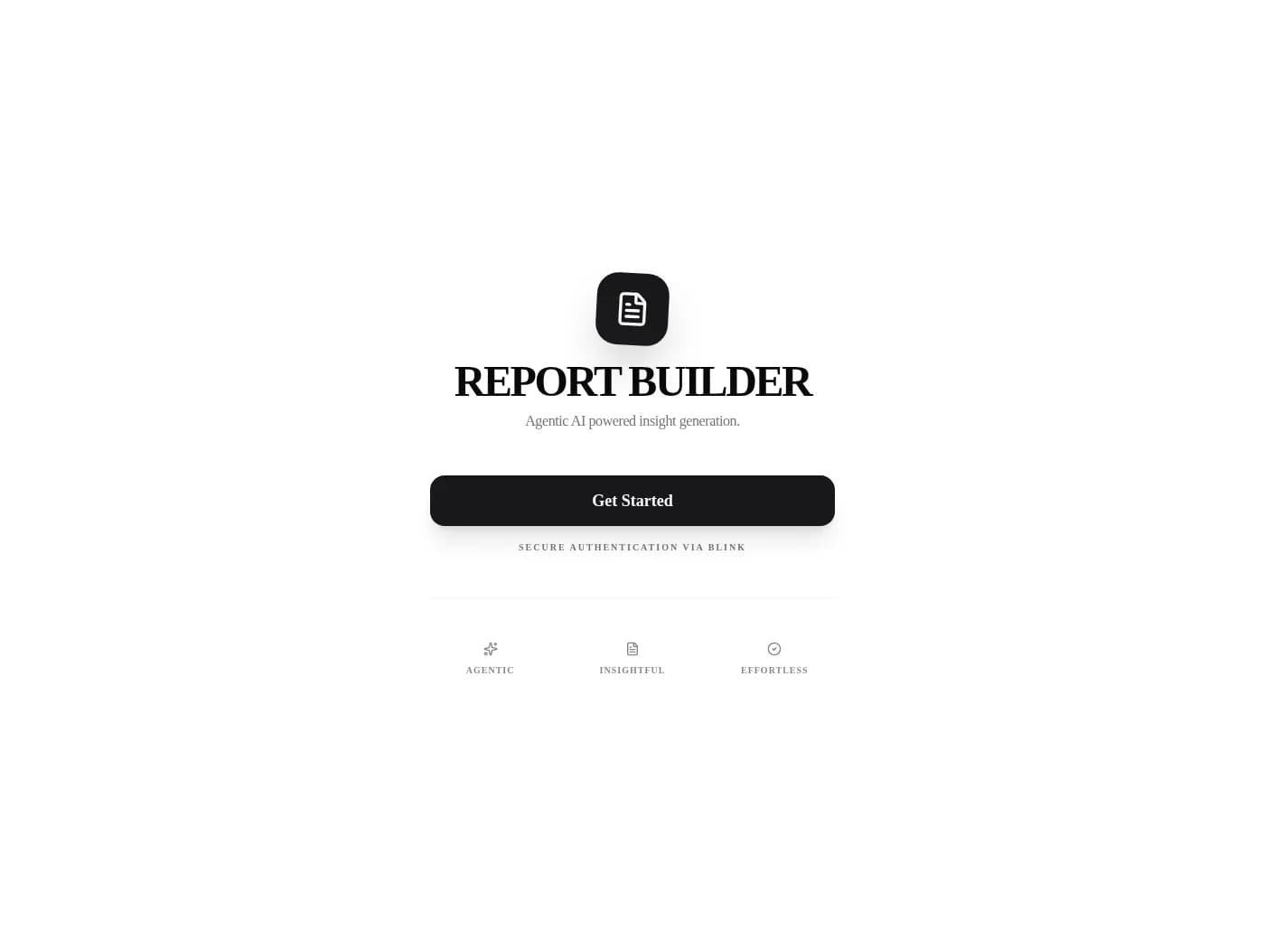 Agentic Report Builder