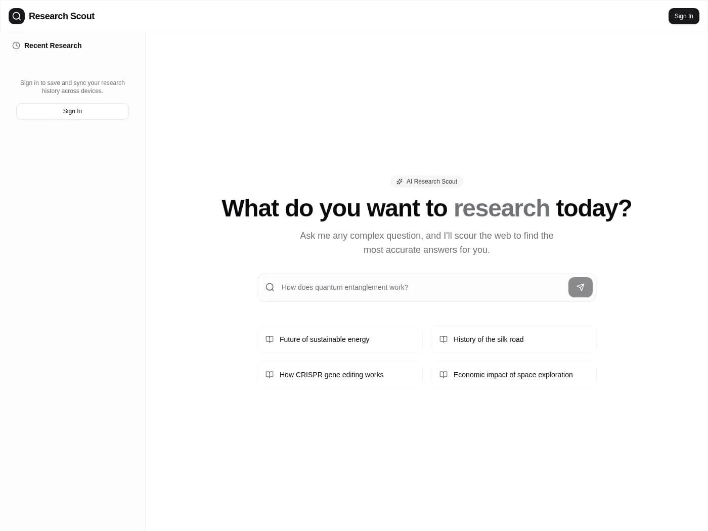 AI Research Scout