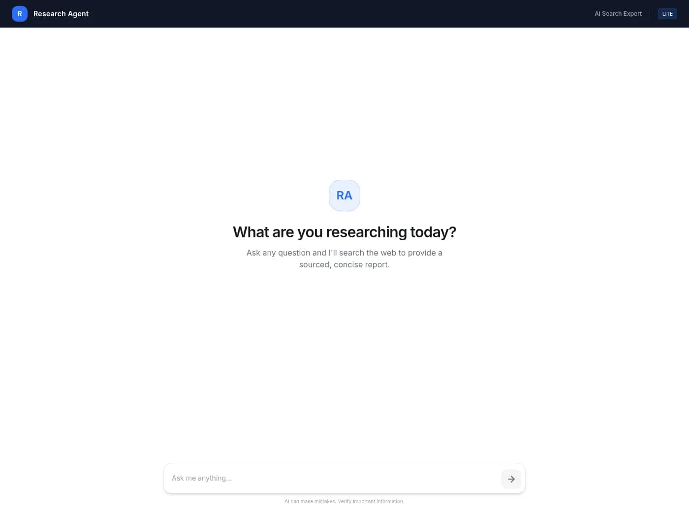 Research Agent Lite