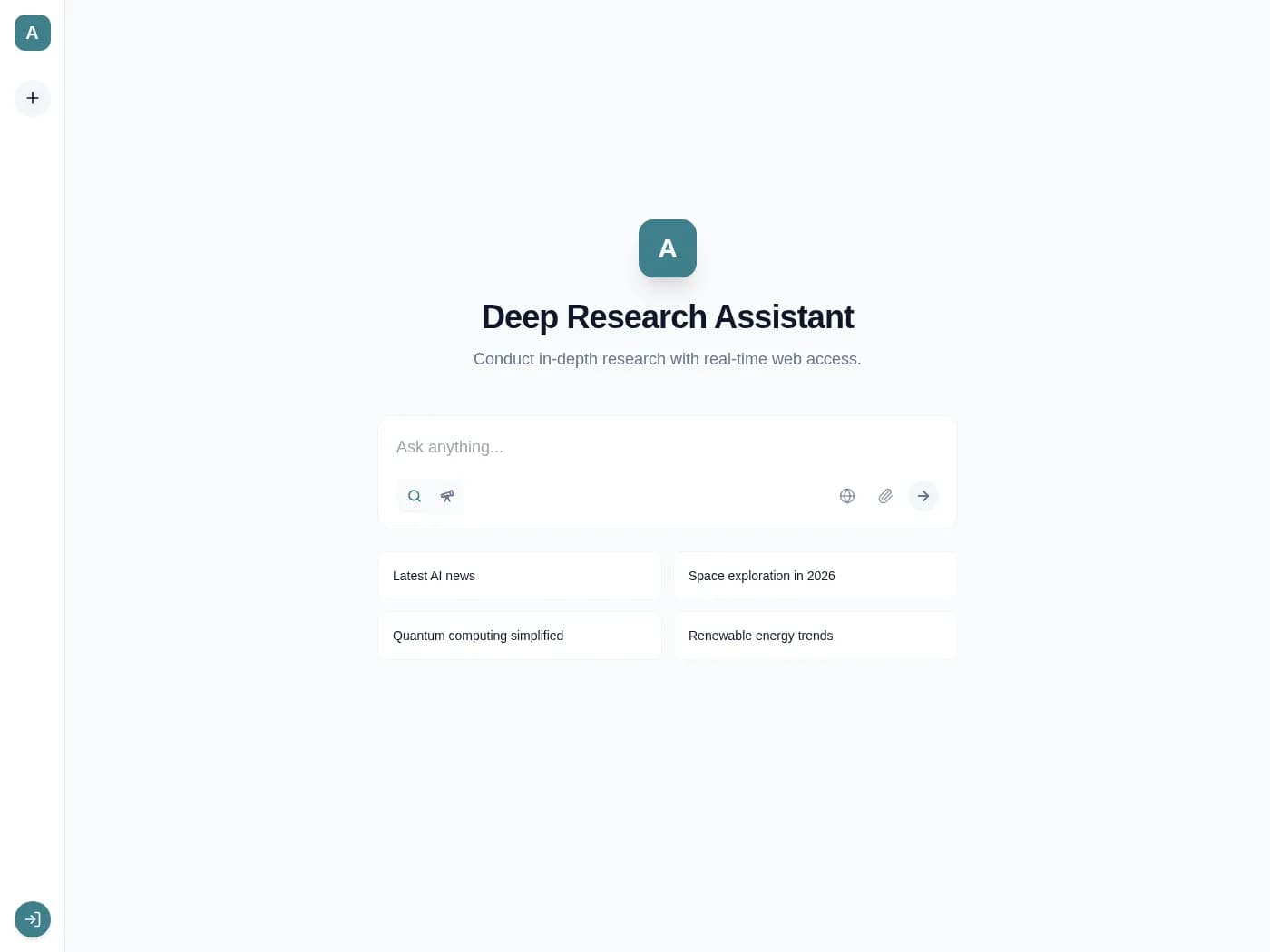 Deep Research AI Assistant