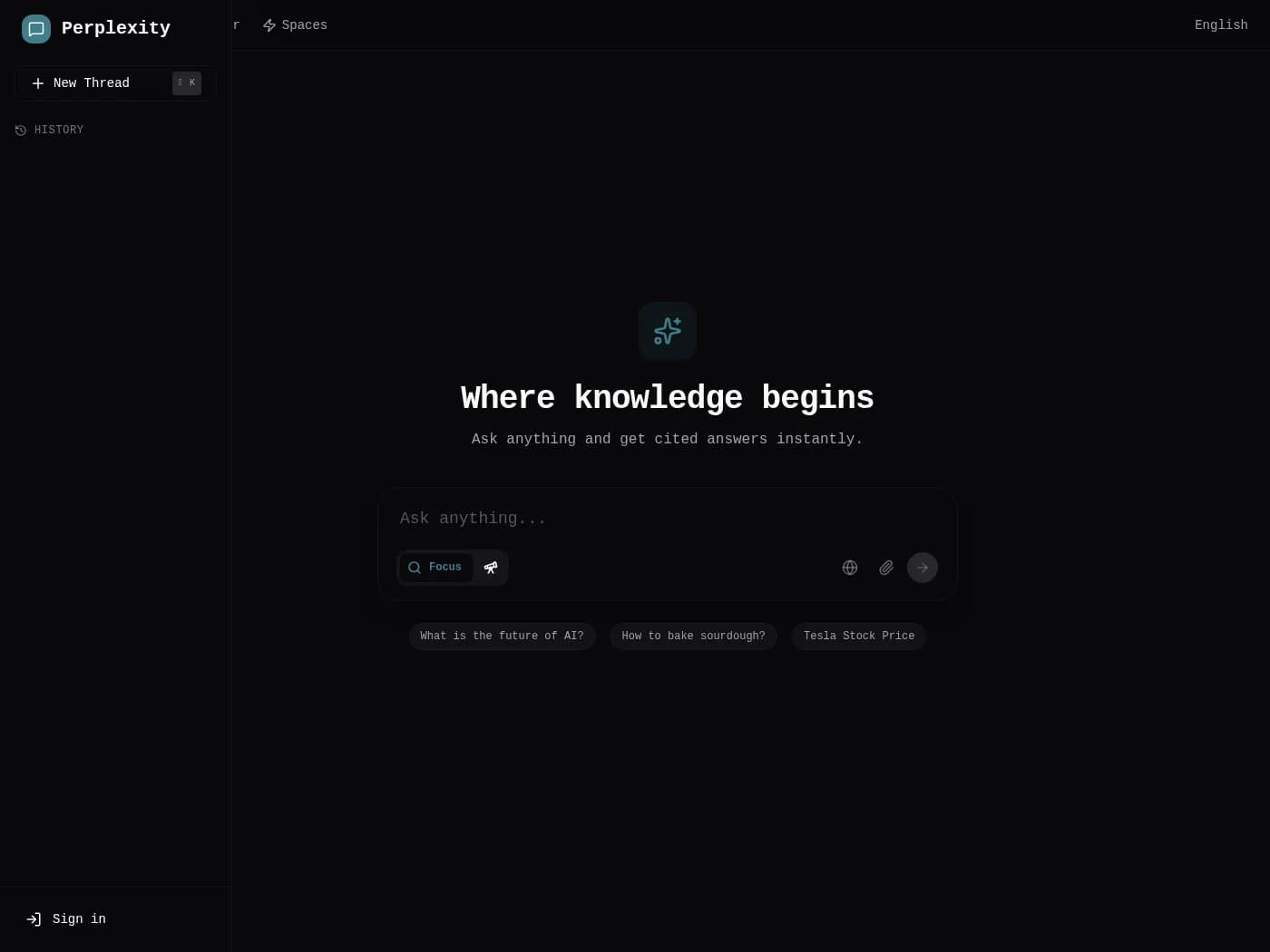 Perplexity AI Search Engine