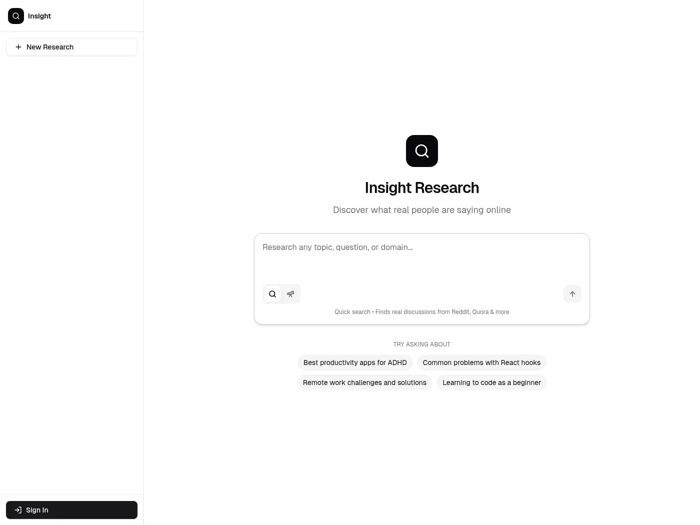 Insight Research Assistant