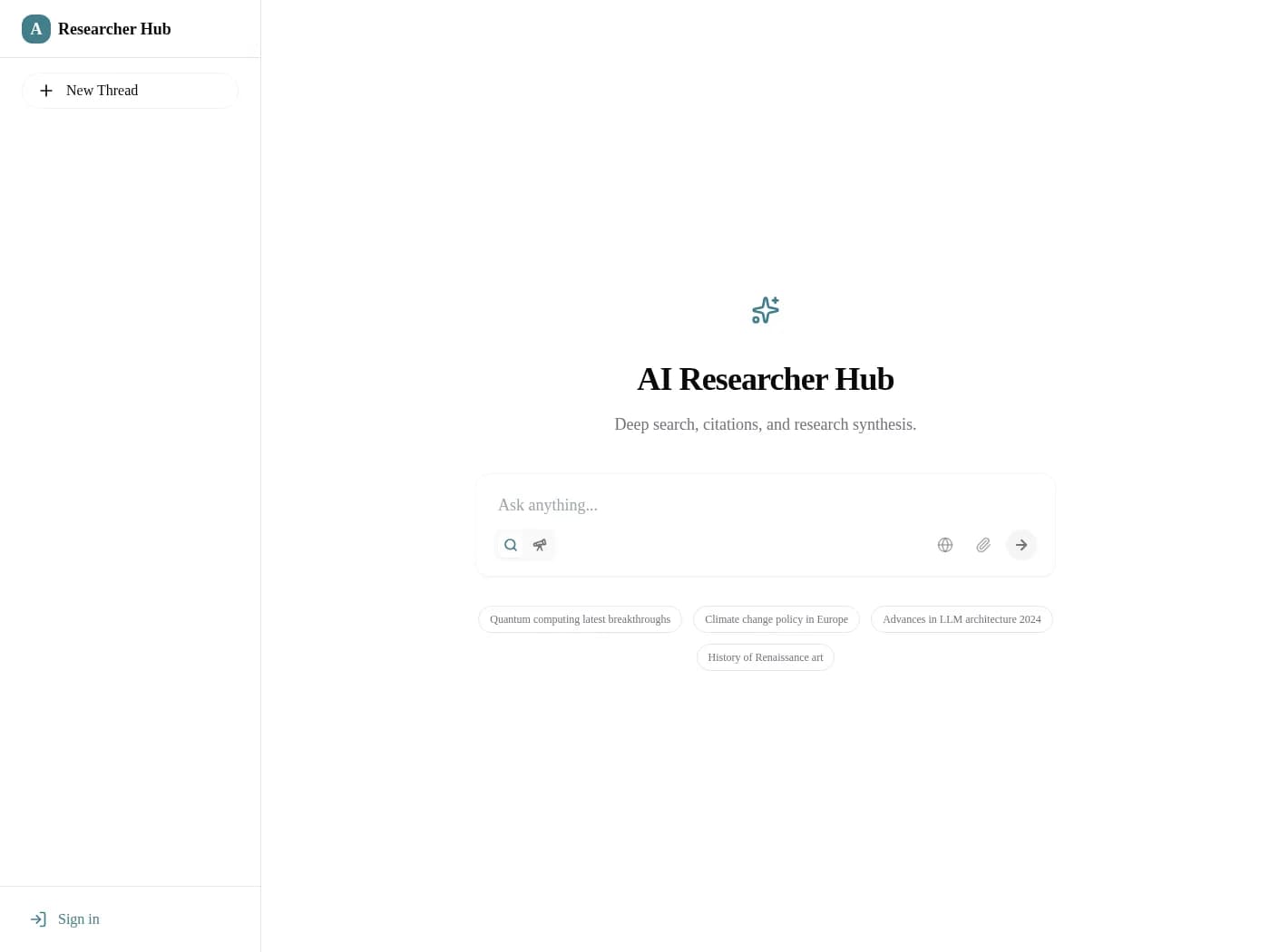 AI Researcher Hub