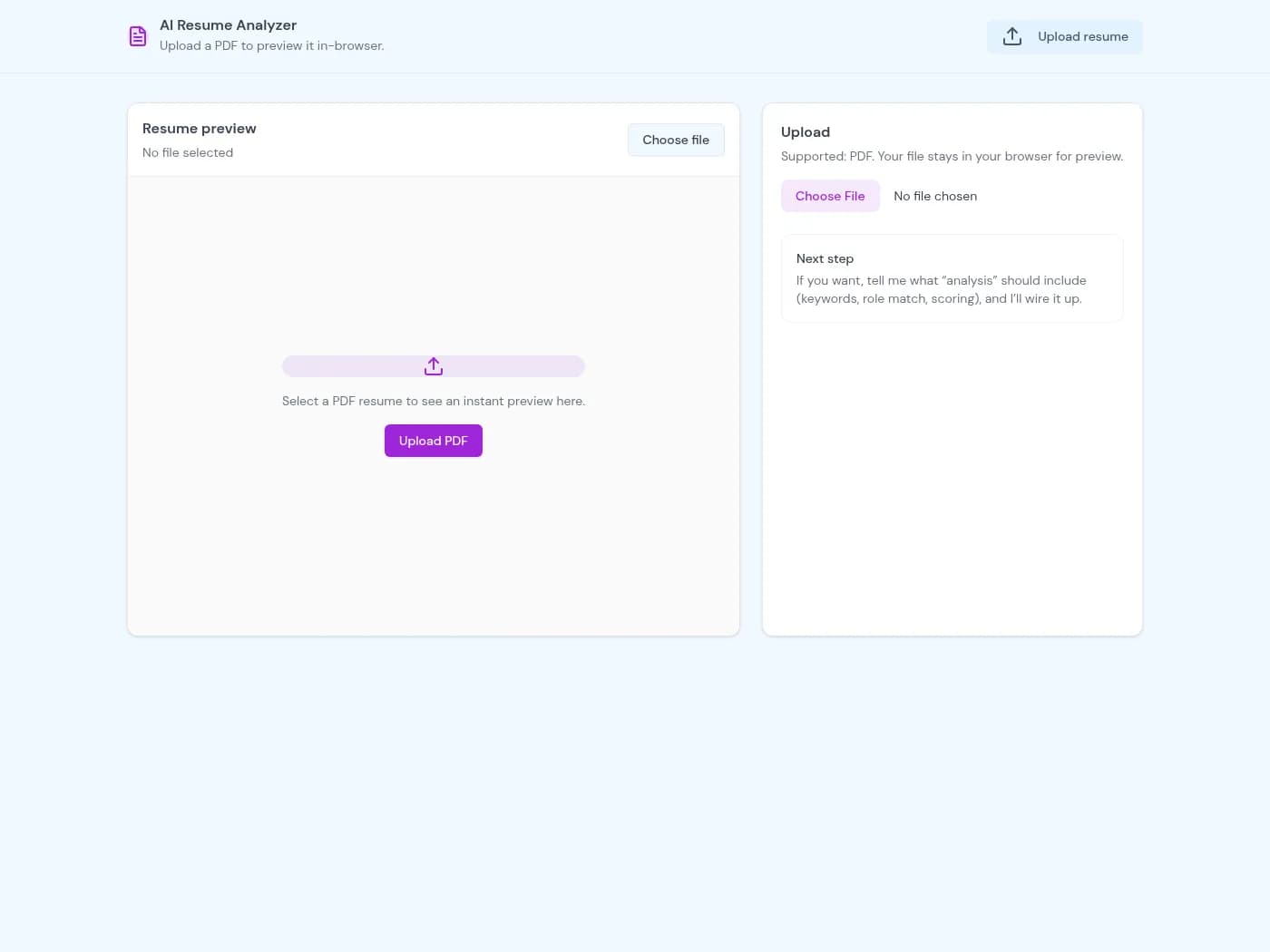 AI Resume Analyzer