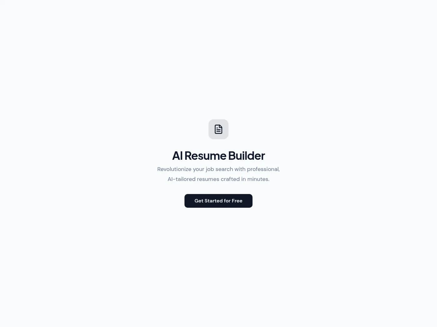 AI Resume Builder