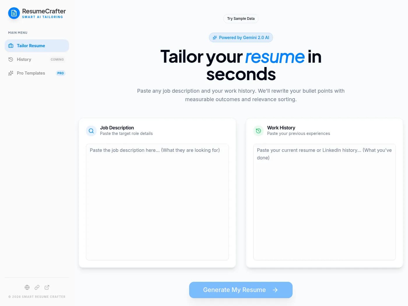 Smart Resume Crafter