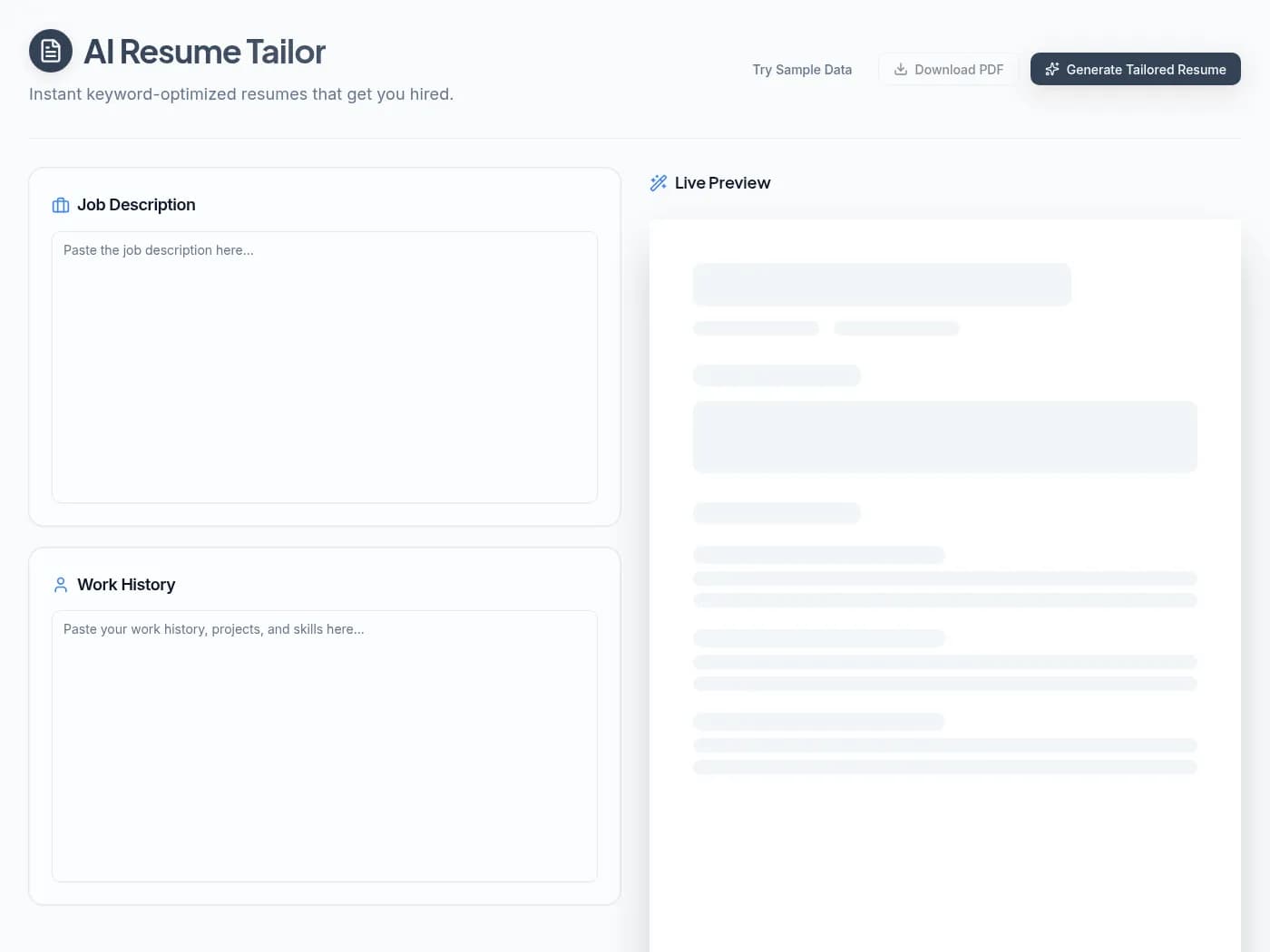 AI Resume Tailor