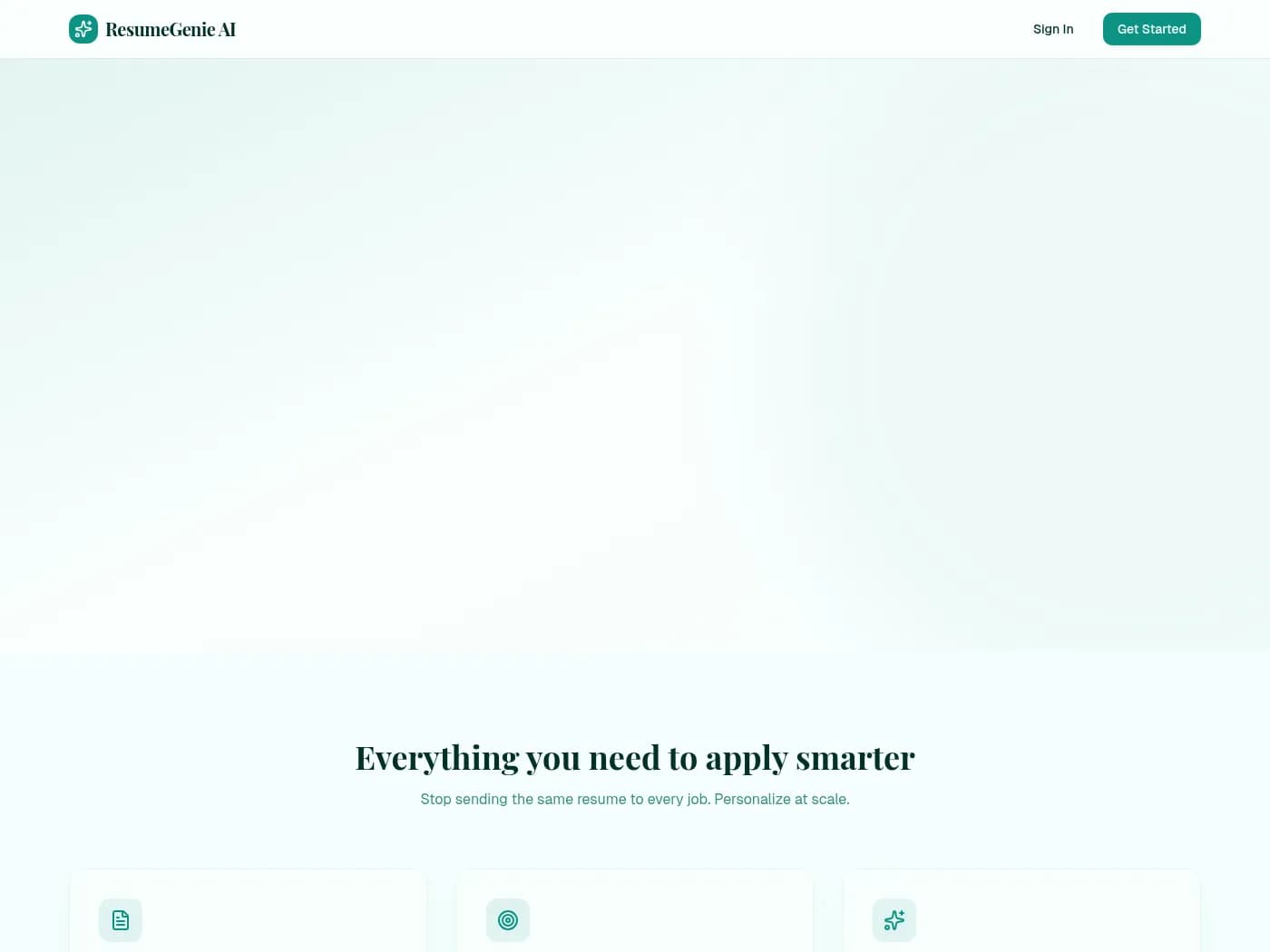 ResumeGenie AI