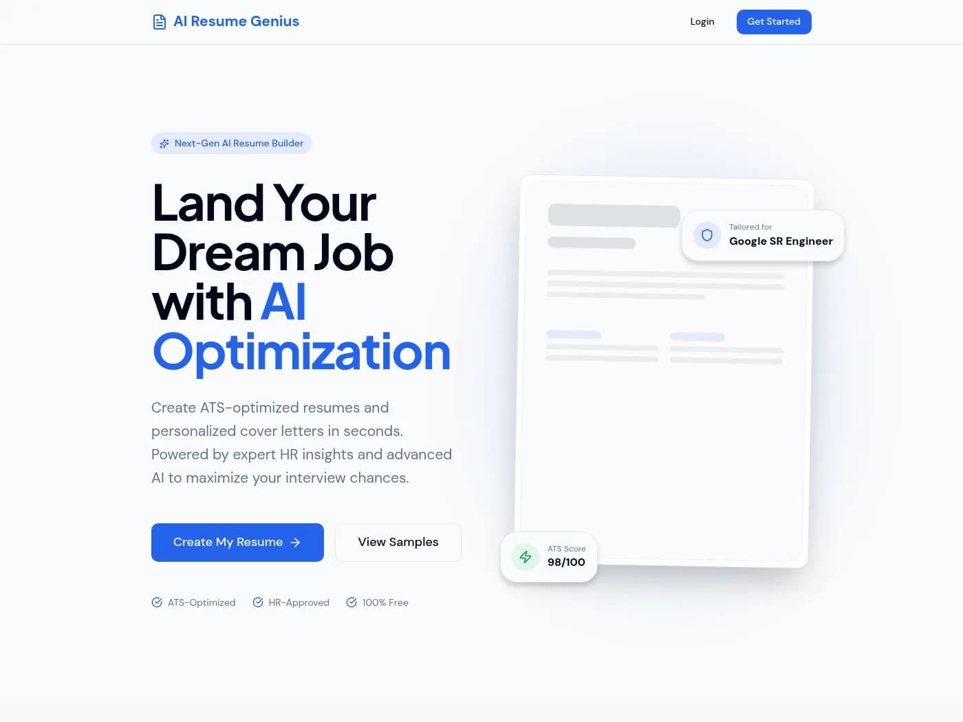 AI Resume Genius