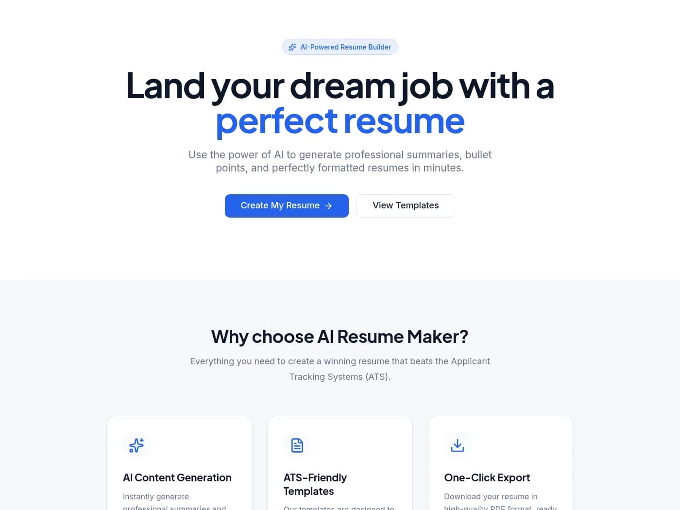 AI Resume Maker