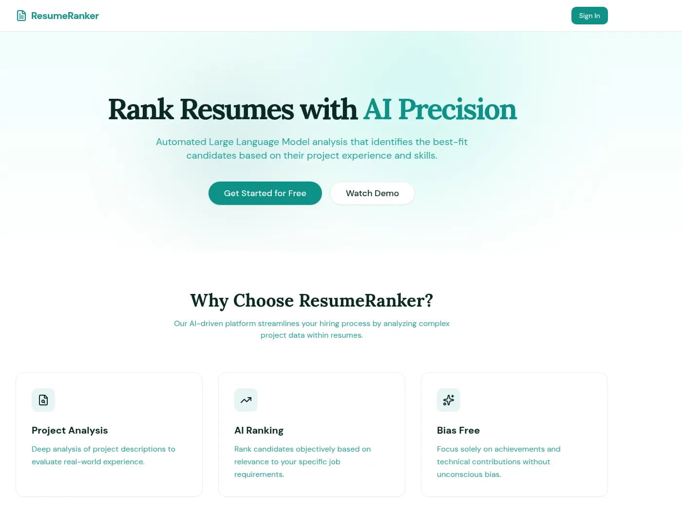 AI Resume Ranker
