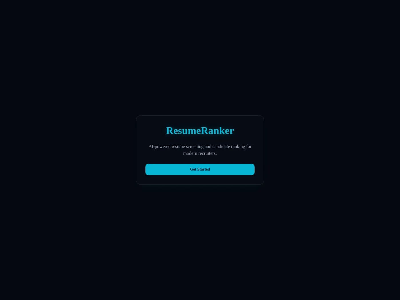 AI Resume Ranker