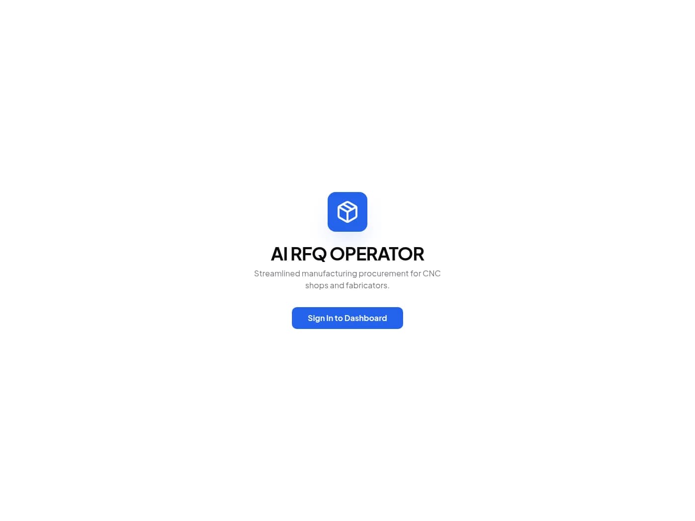 AI RFQ Operator