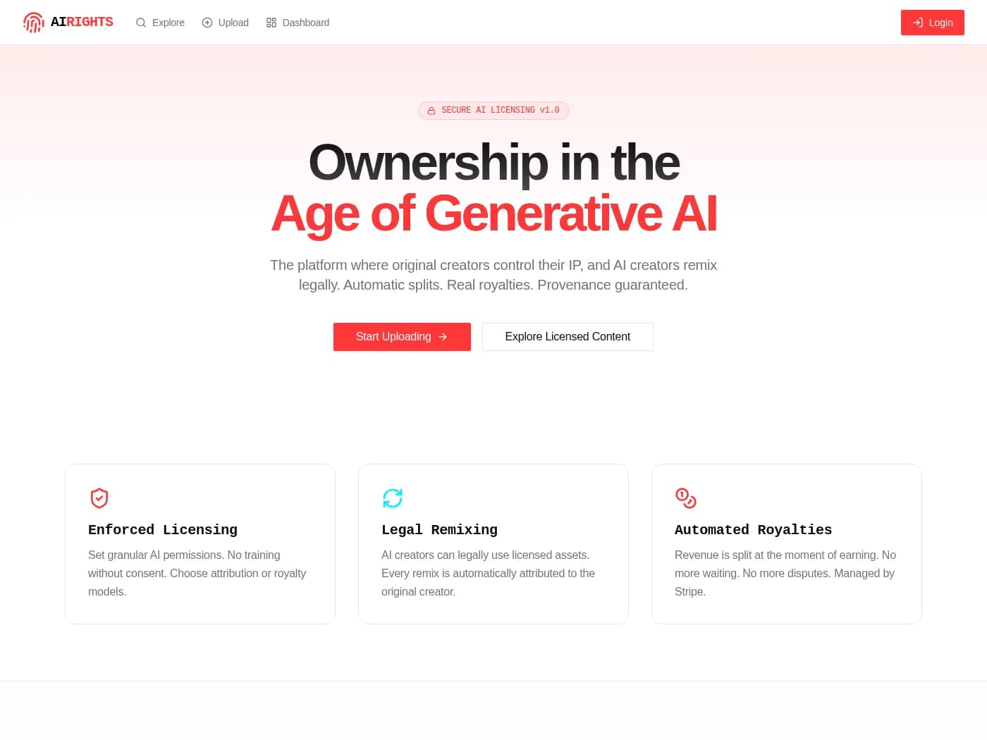 AI Rights Creator Platform