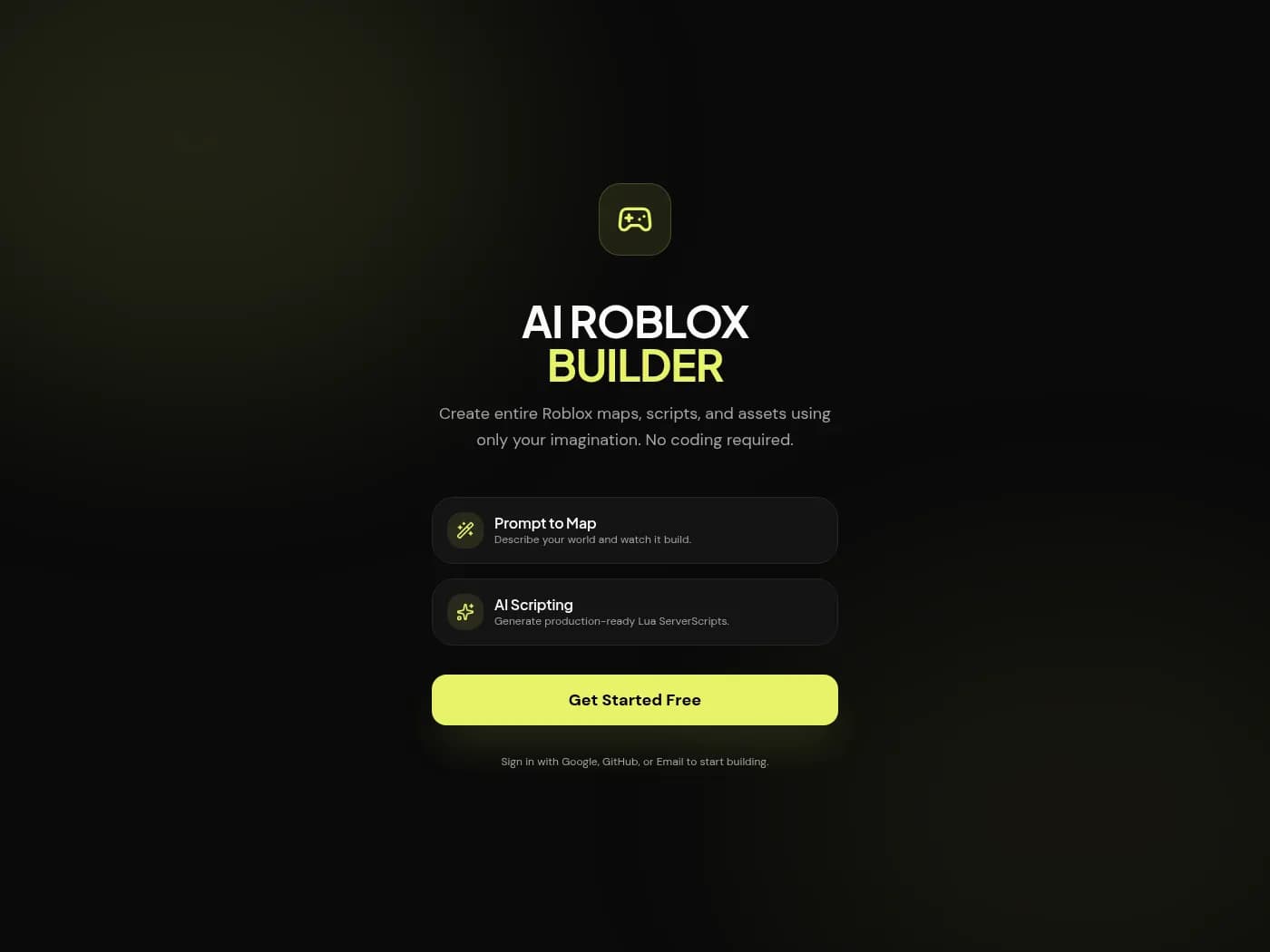 AI Roblox Game Builder