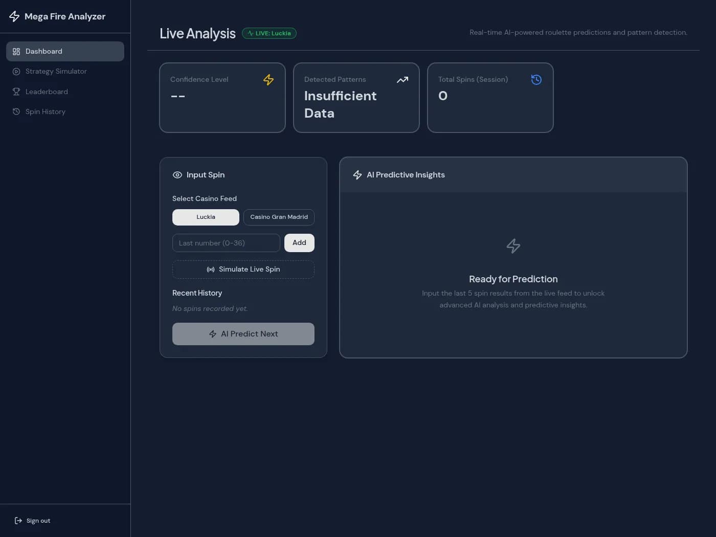 AI Roulette Predictor