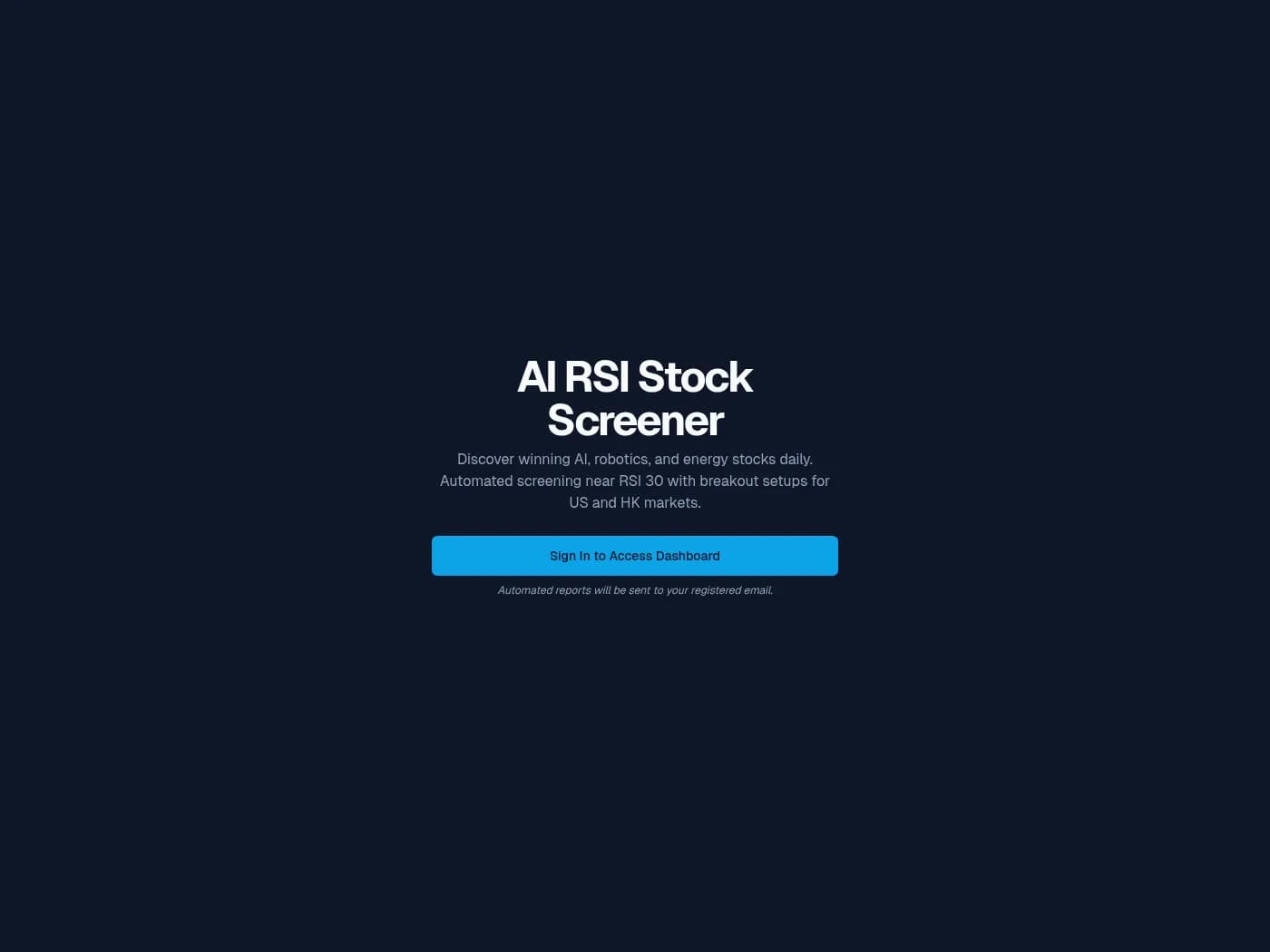 AI RSI Stock Screener