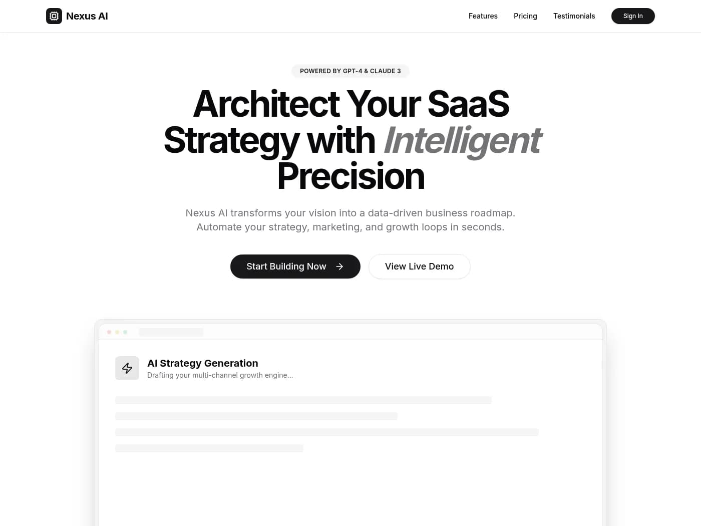 AI SaaS Platform