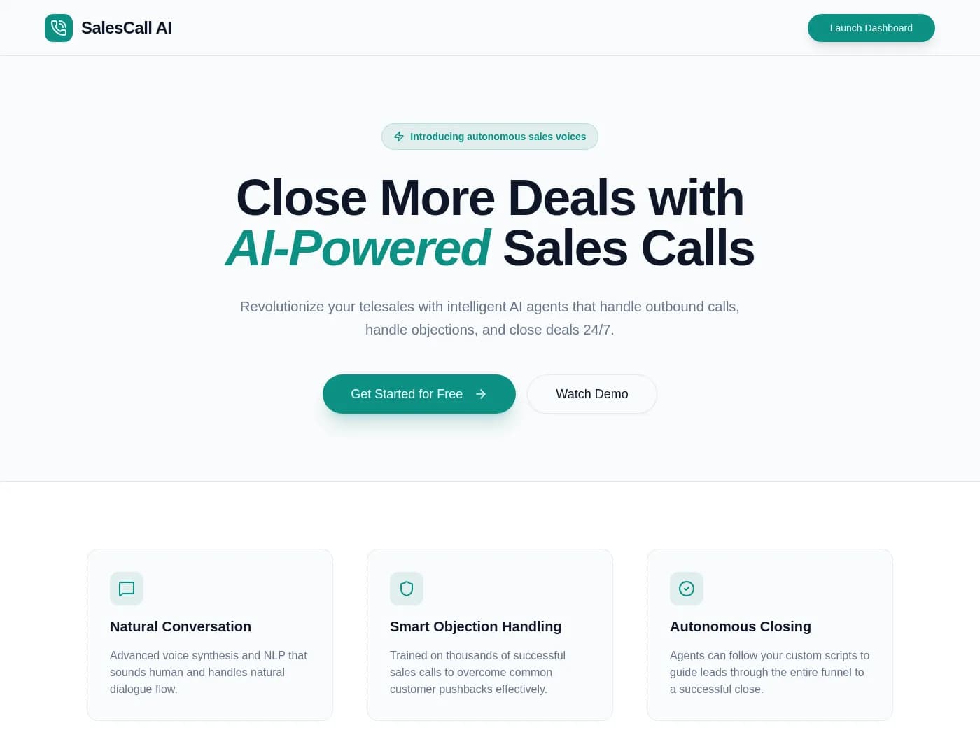 SalesCall AI Agent