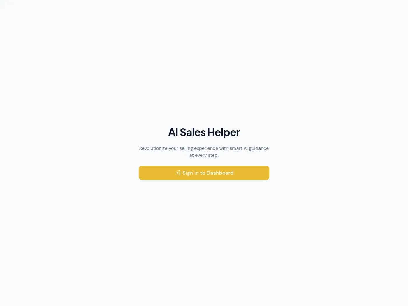 AI Sales Helper
