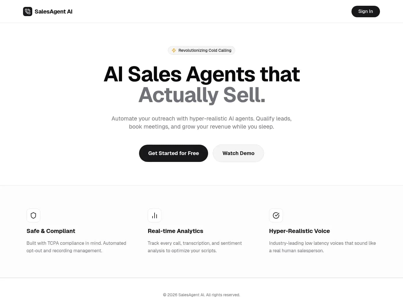 AI Sales Agent Caller