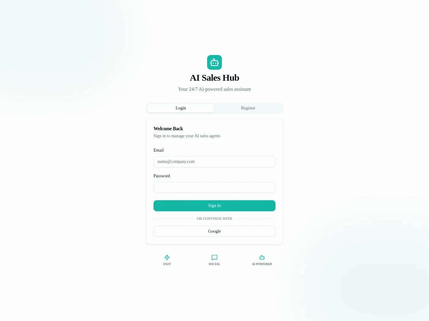 AI Sales Agent Hub