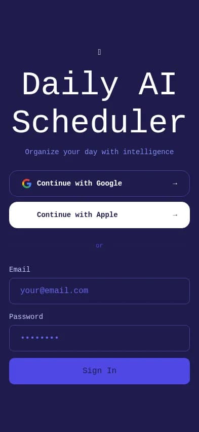 Daily AI Scheduler