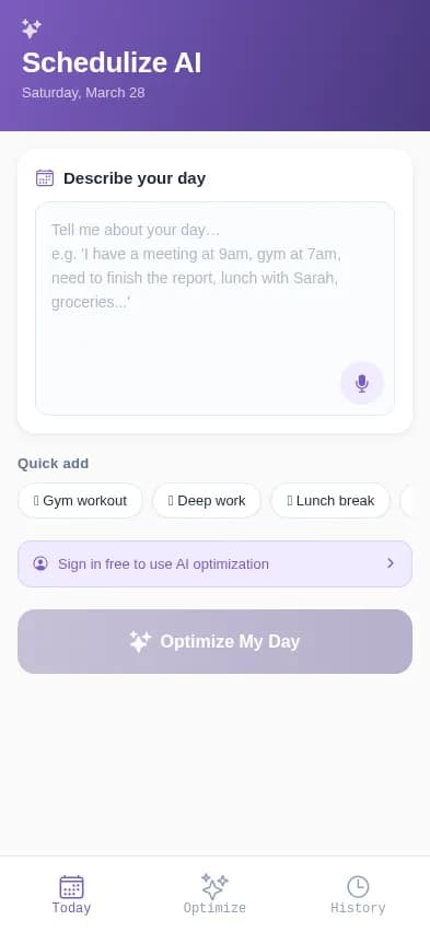 Schedulize AI