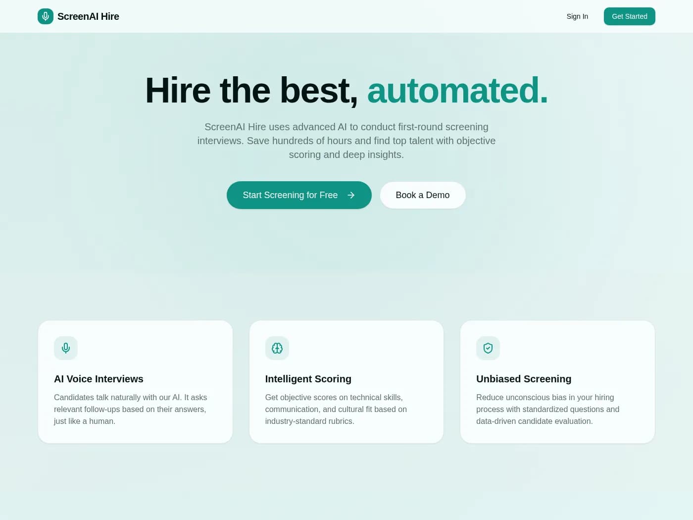 ScreenAI Hire