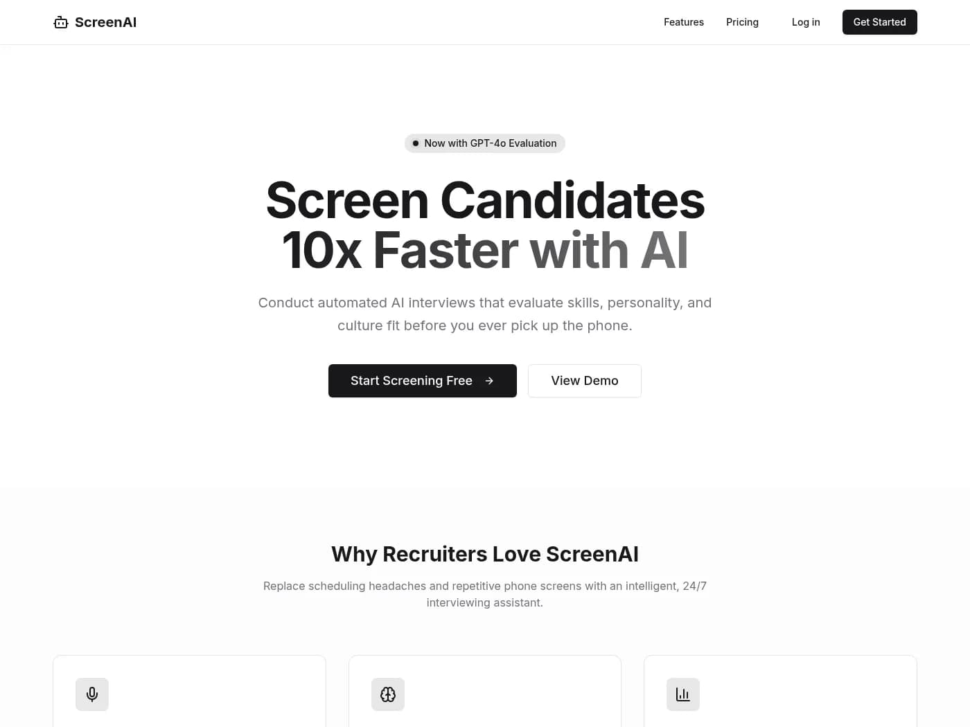ScreenAI Interviews