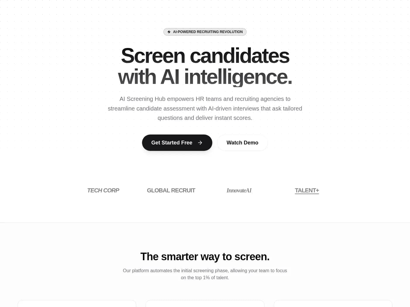 AI Screening Hub
