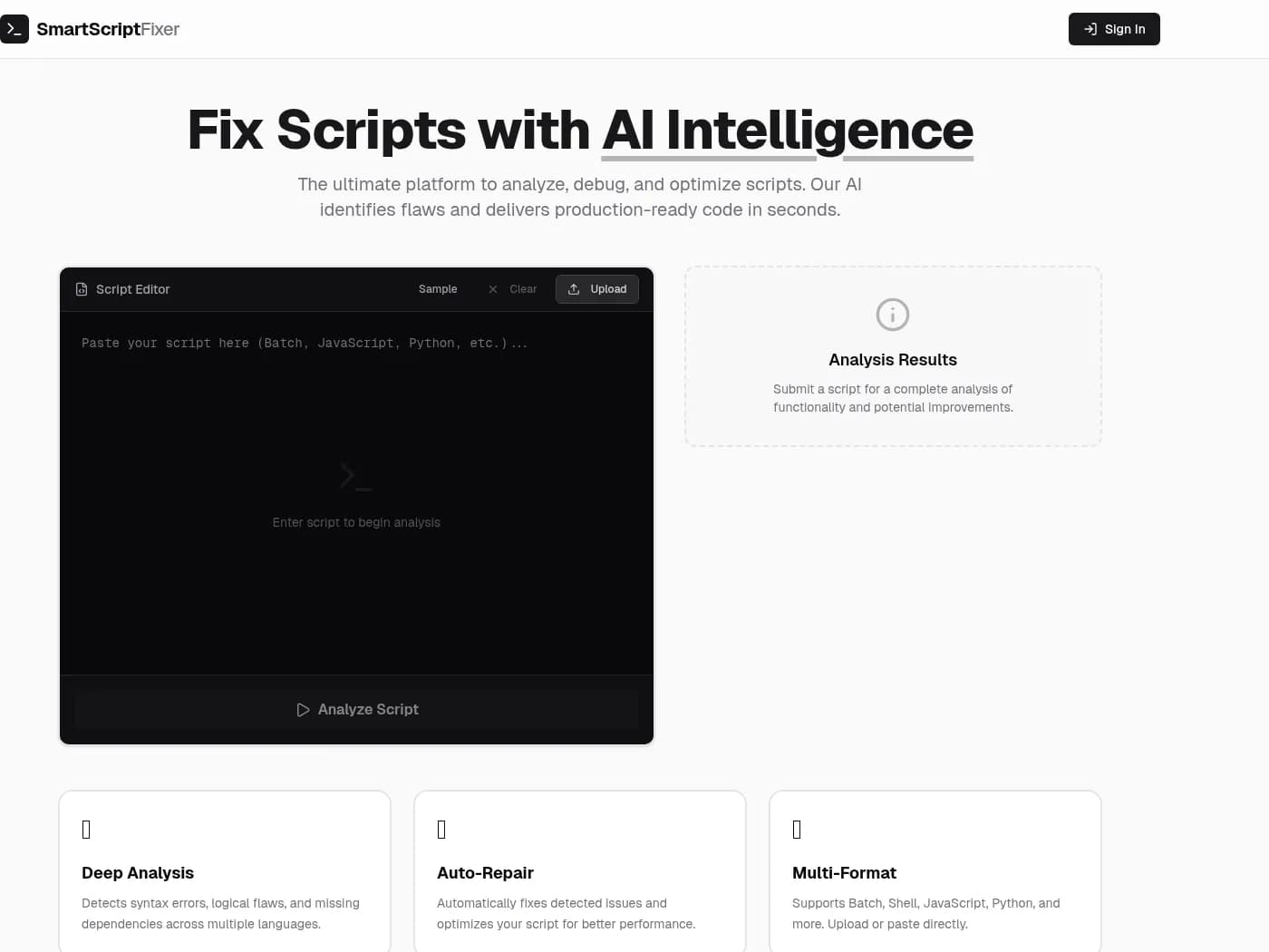 Smart Script Fixer