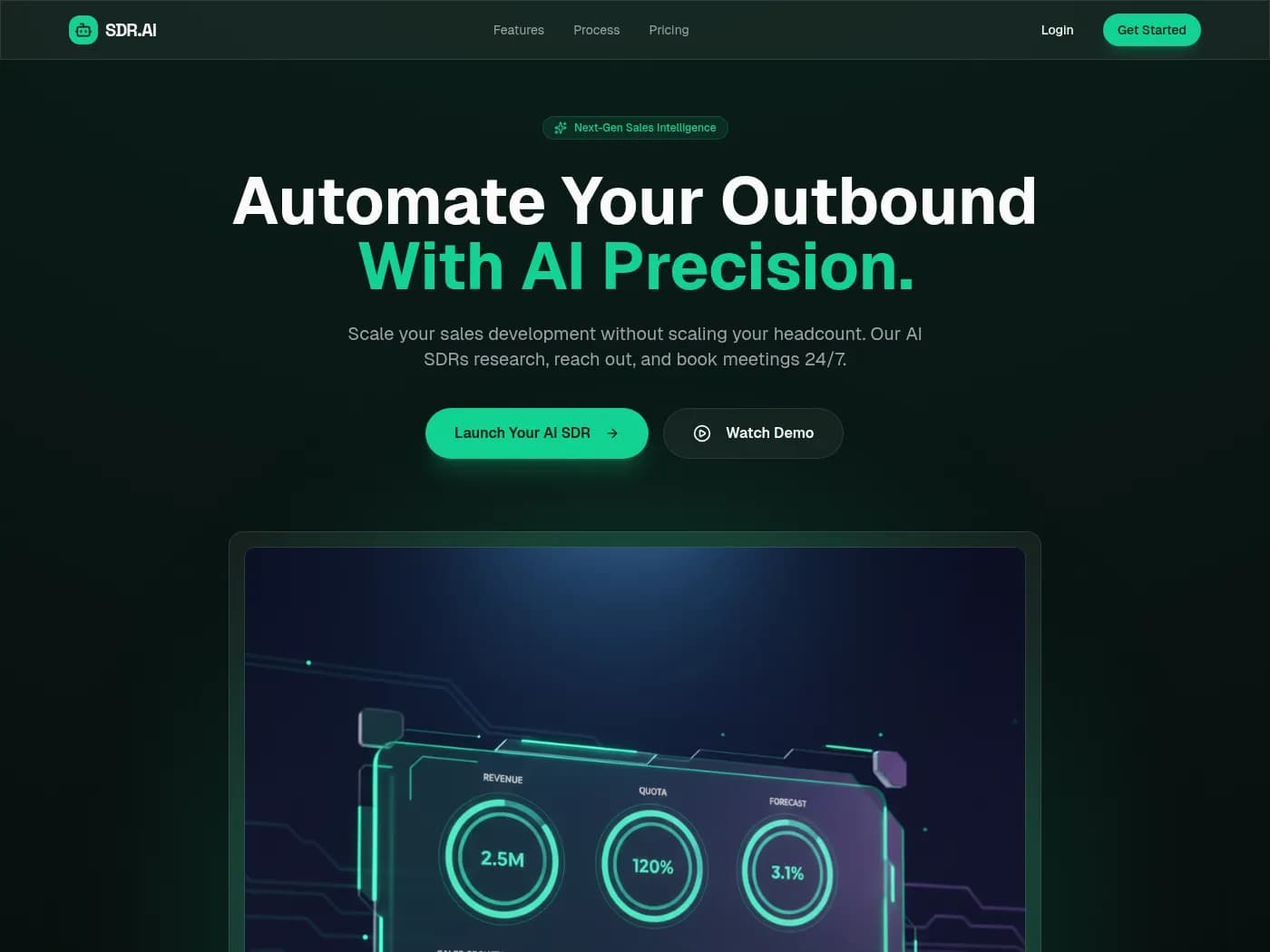AI SDR Landing Page
