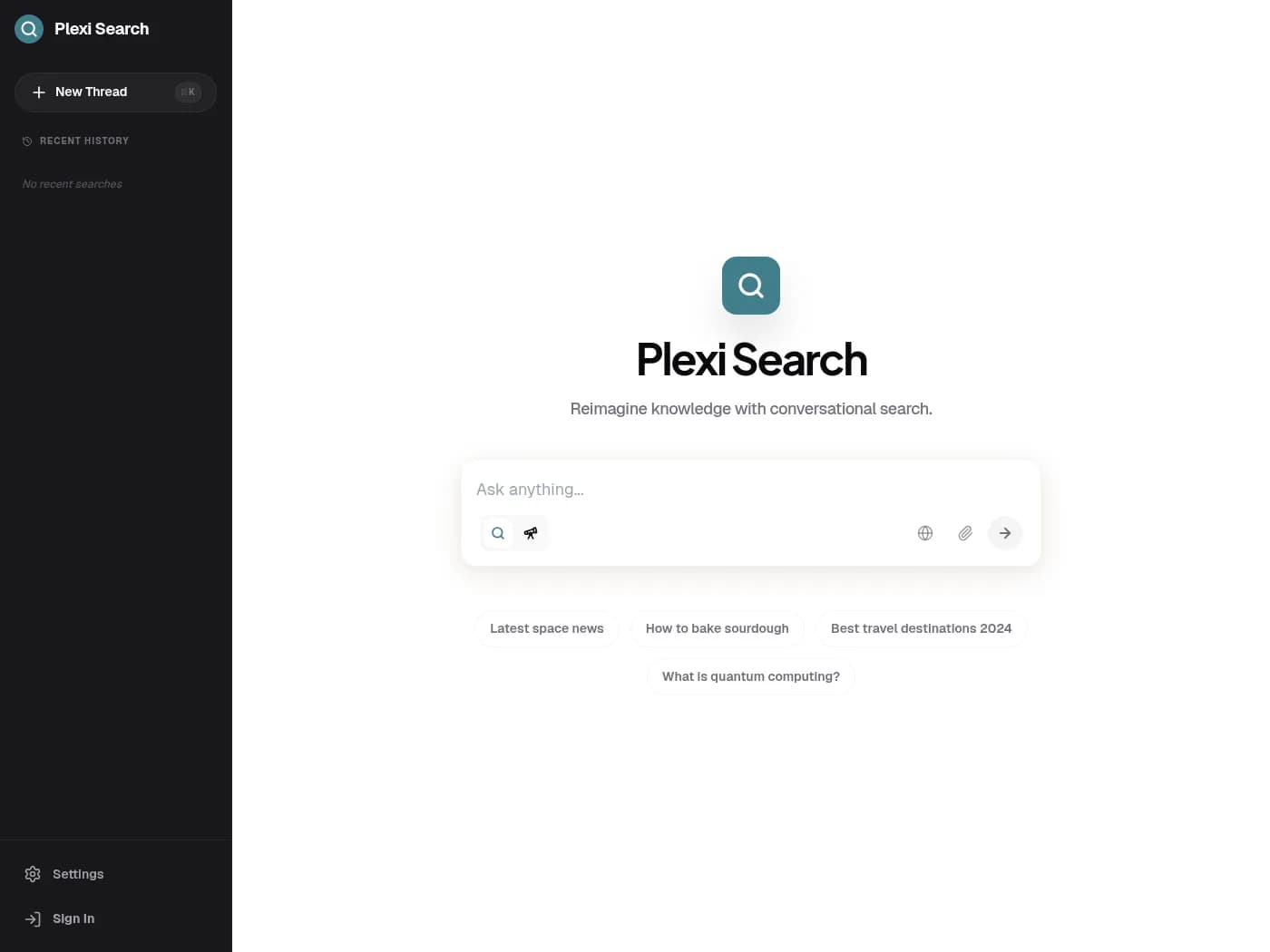 Perplexity AI Web Search