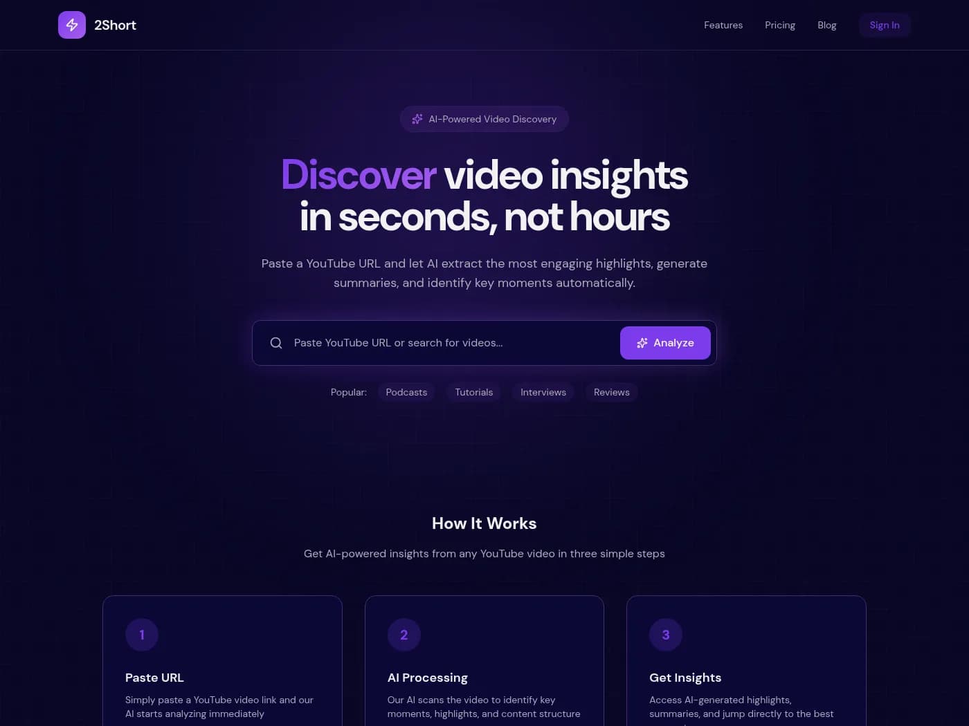 2Short AI Search Clone
