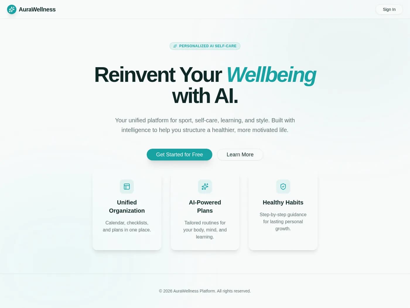 AuraWellness Platform