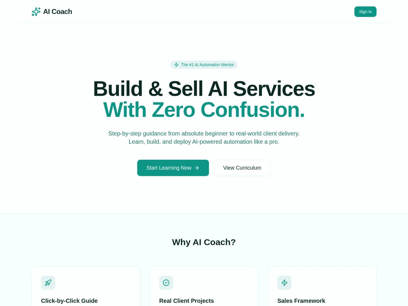 AI Service Builder Coach