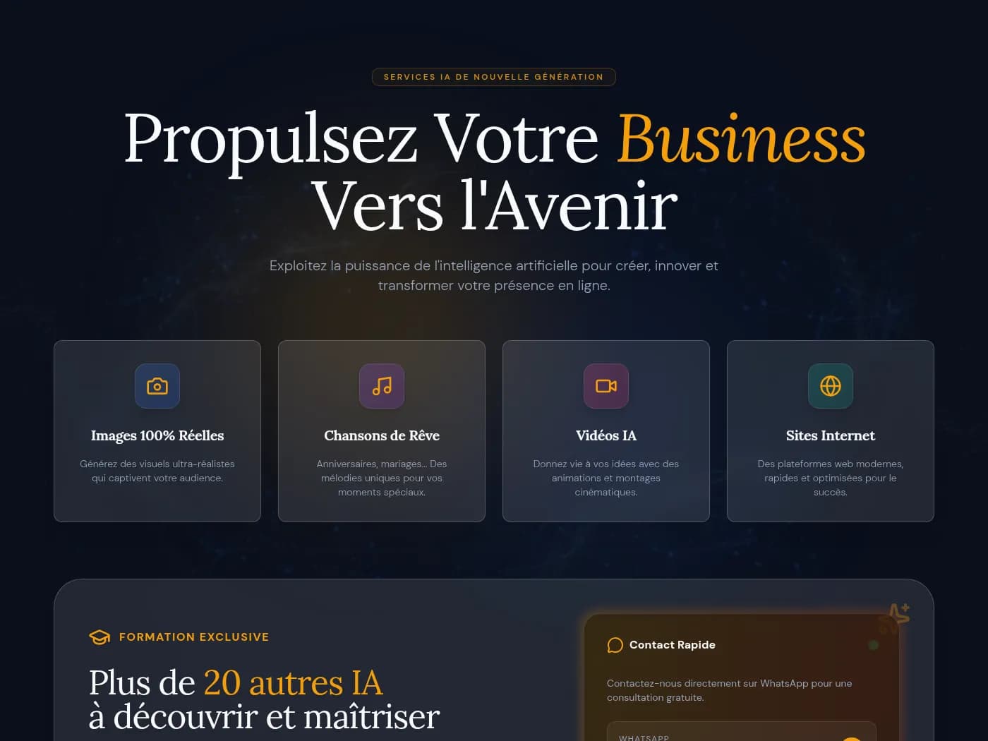 AI Services Promo Poster