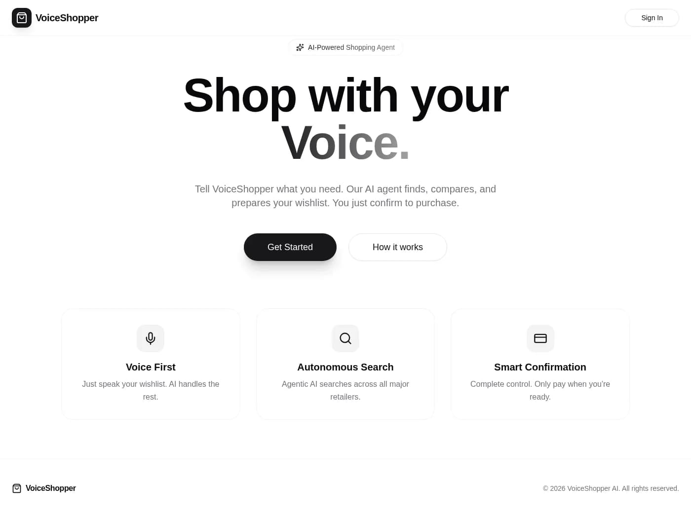 VoiceShopper Agent