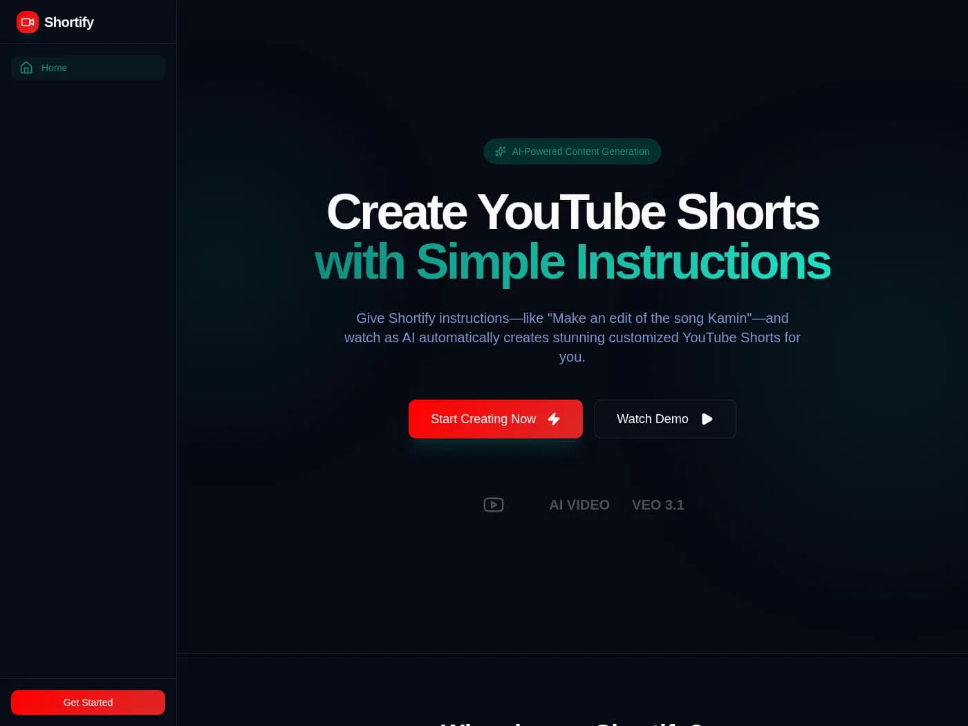 Shortify AI Shorts Maker